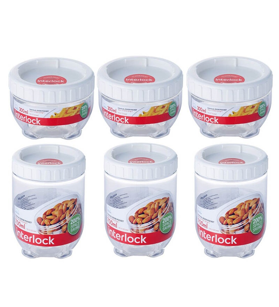 Buy Plastic Storage Container Set of 6 By Lock & Lock at 12% OFF by ...
