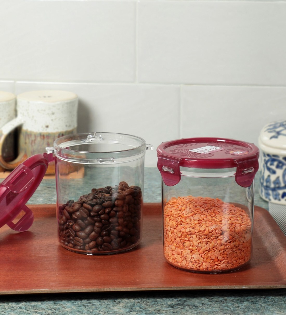 Buy 700 Ml Plastic Storage Container Set of 2 By Lock & Lock Online ...