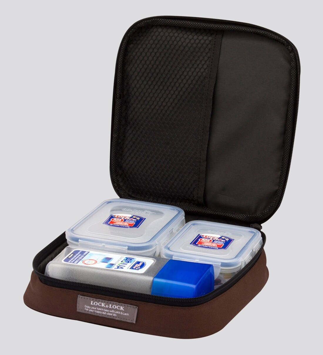 Buy Lock&Lock Transparent Polypropylene Lunch Boxes with Fusion Bag ...