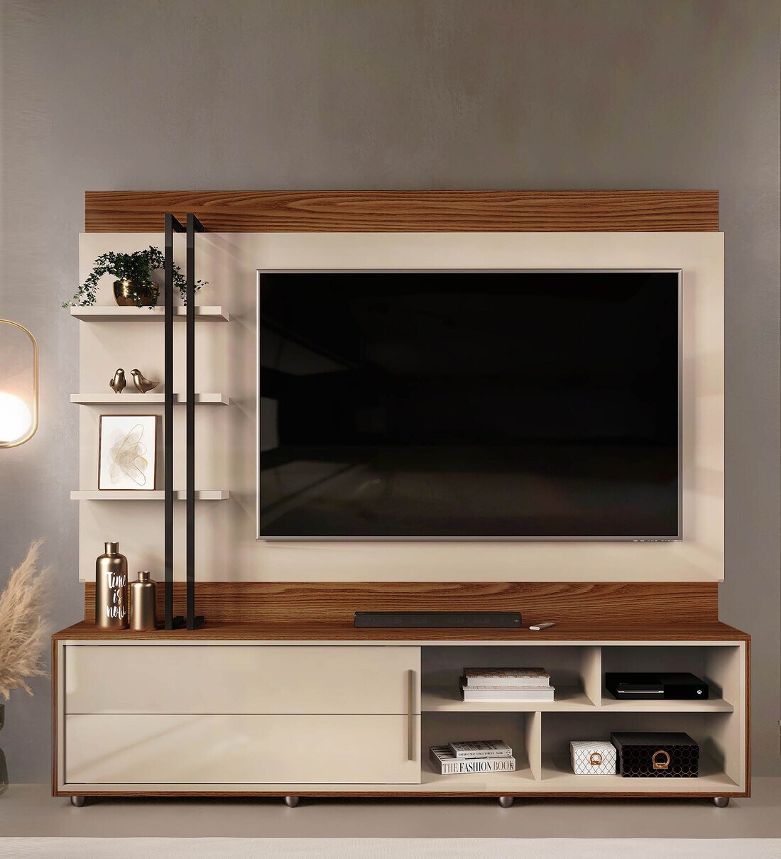 Buy Logan Tv Unit In Marroquim/Off White Finish For Tvs Up To 70\ at 29 ...