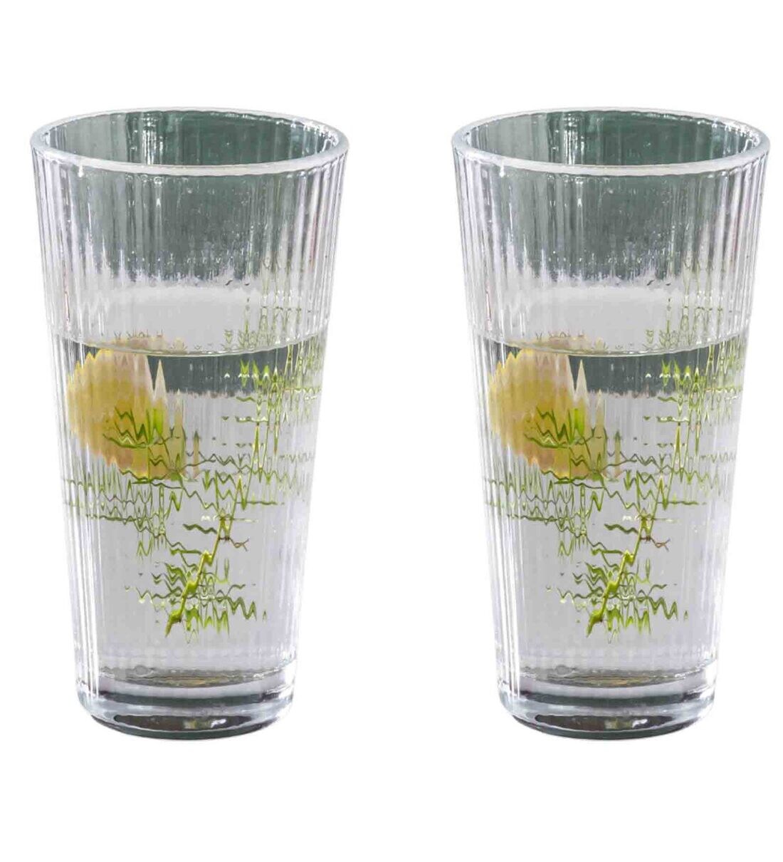 Buy L ong Striped 300ml (Set of 2) Cocktail Glass Online - Cocktail ...