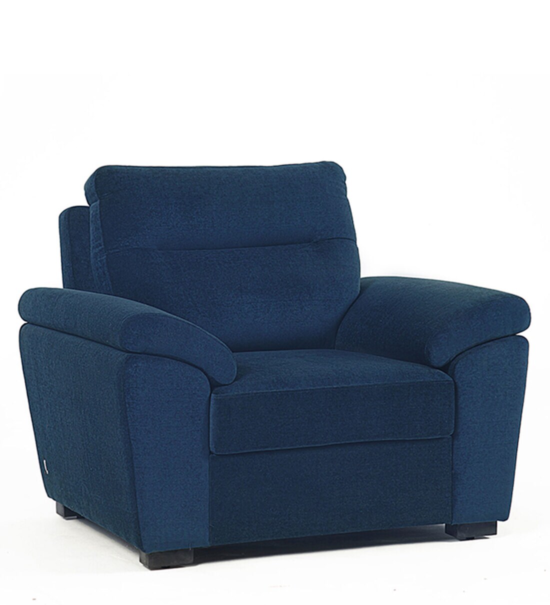 Buy Lounger Fabric 1 Seater Sofa in Blue Colour by Wakefit Online ...