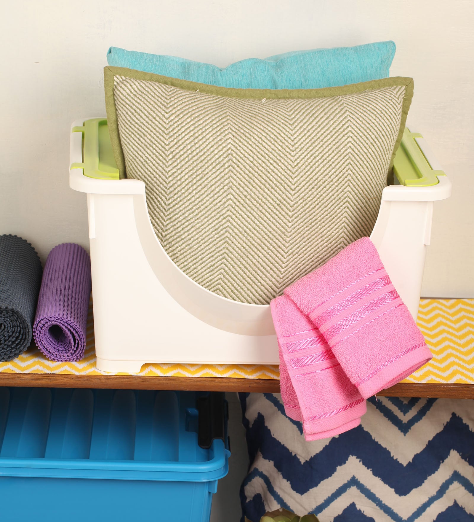 Buy Lock&Lock Ivory Plastic 16 x 12 x 6 Inch Inplus Storage Box Online ...