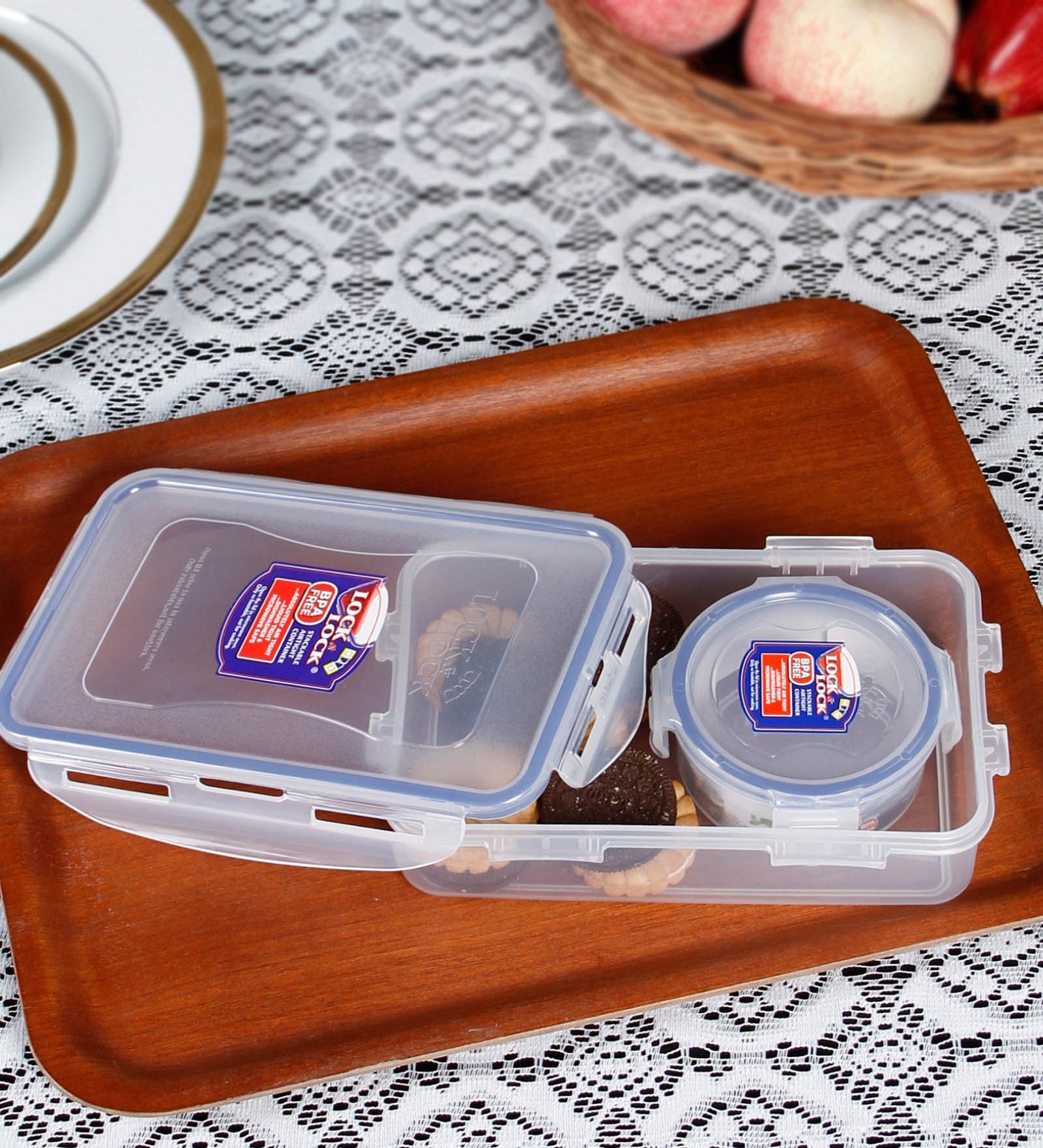 Buy Plastic 800Ml Snacks Box -Set Of 2 at 11% OFF by Lock & Lock ...