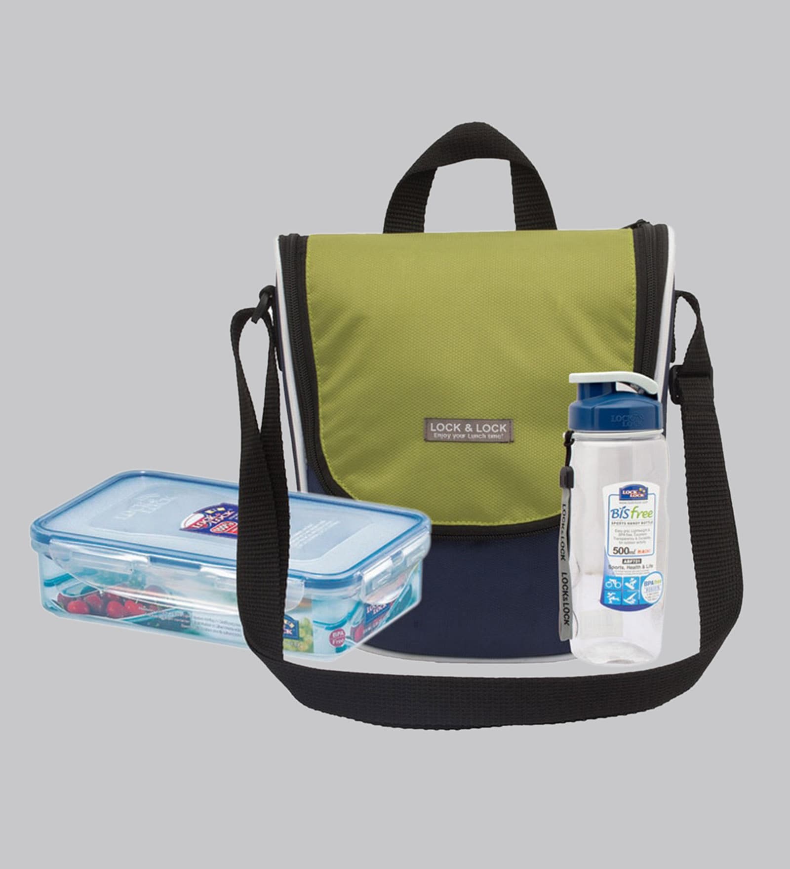 Buy Lock&Lock Transparent Polypropylene Lunch Boxes with Sling Tiffin ...
