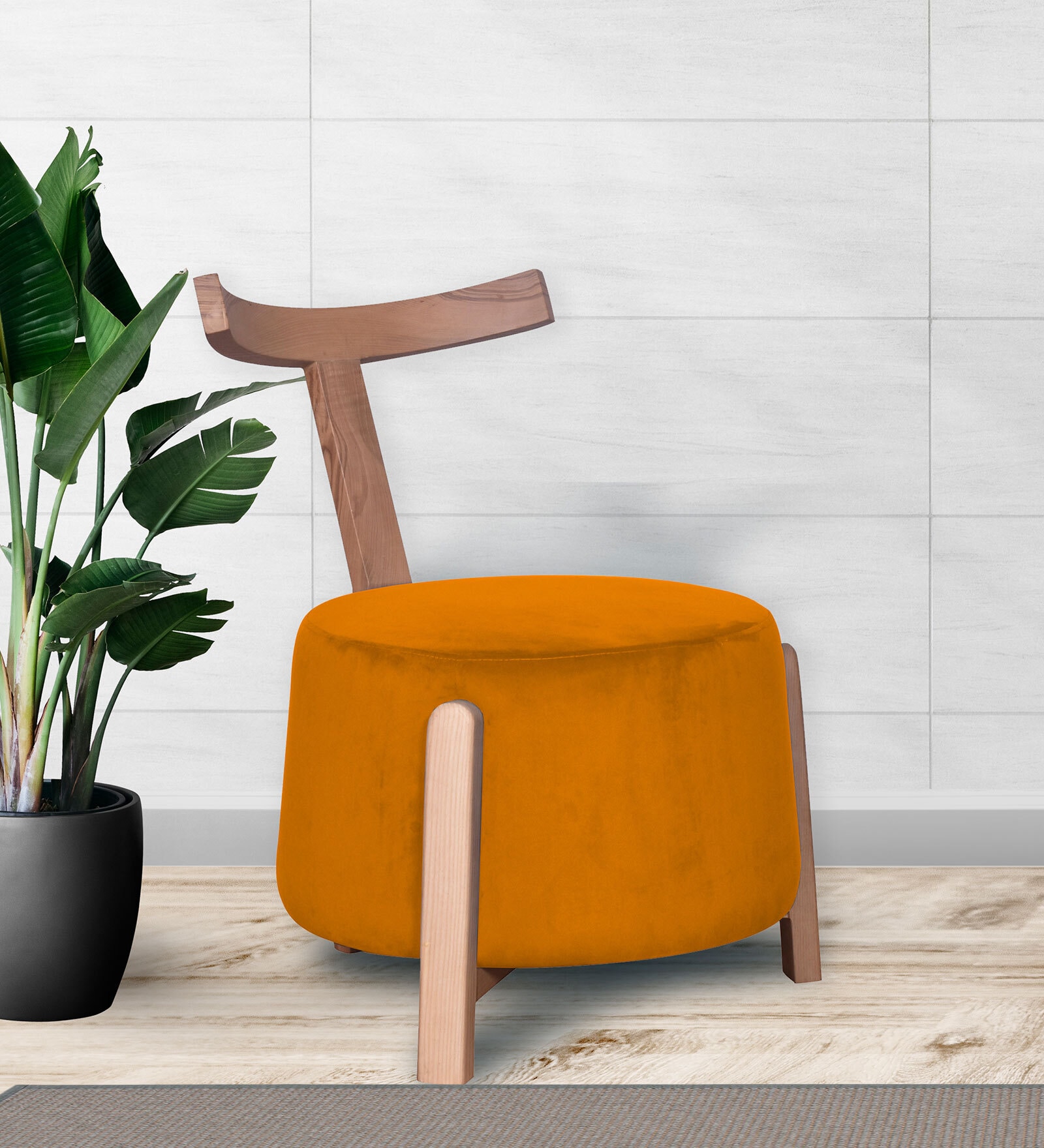 Buy Loop 1 Seater Accent Chair In Orange Colour at 20% OFF by FURNITECH ...