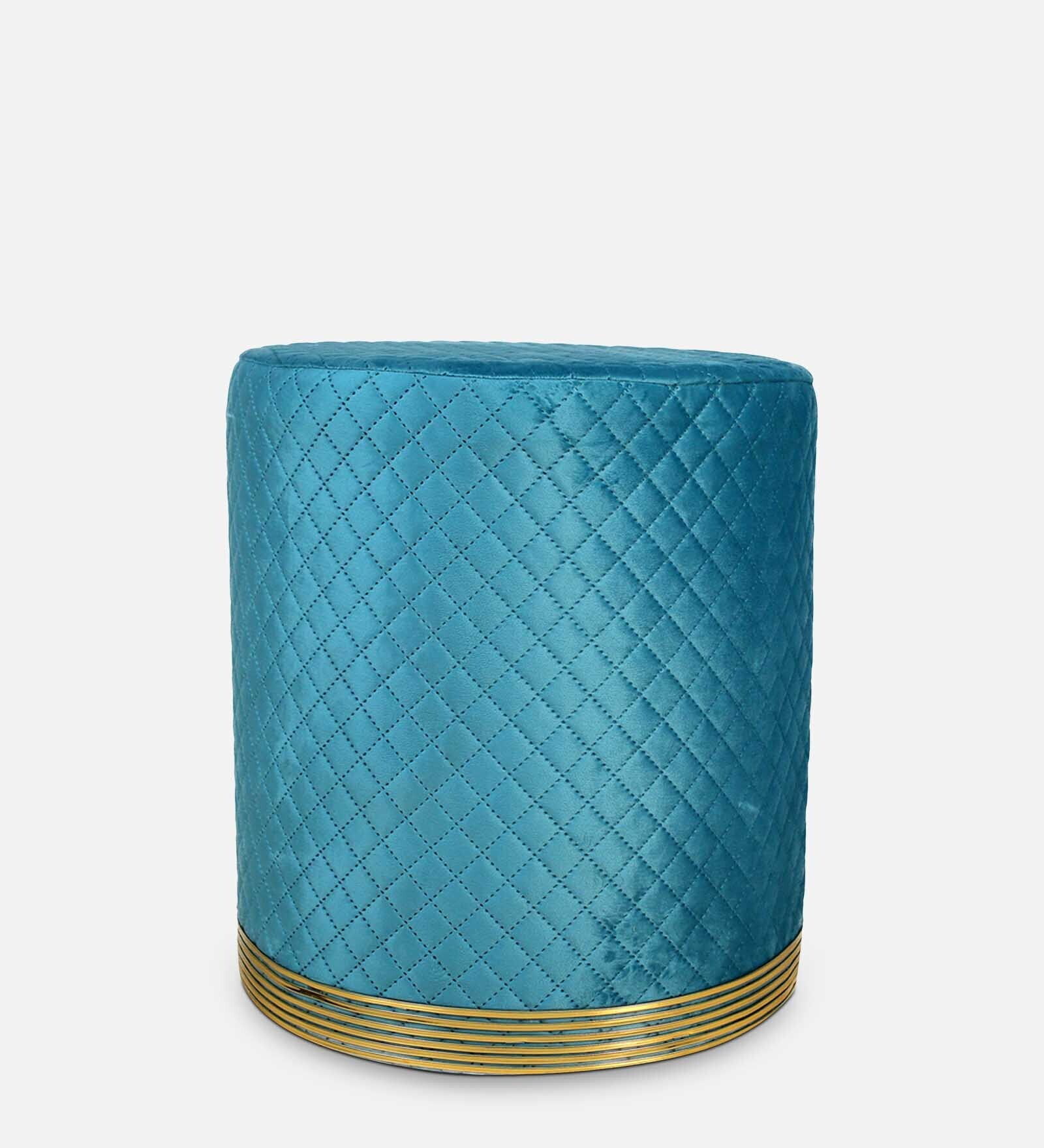 Buy Lounge Pouffe In Blue Colour at 18% OFF by House of Aarna | Pepperfry