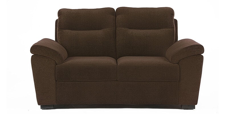 Buy Lounger Fabric 2 Seater Sofa in Dark Brown Colour by Wakefit Online - Contemporary 2 Seater ...