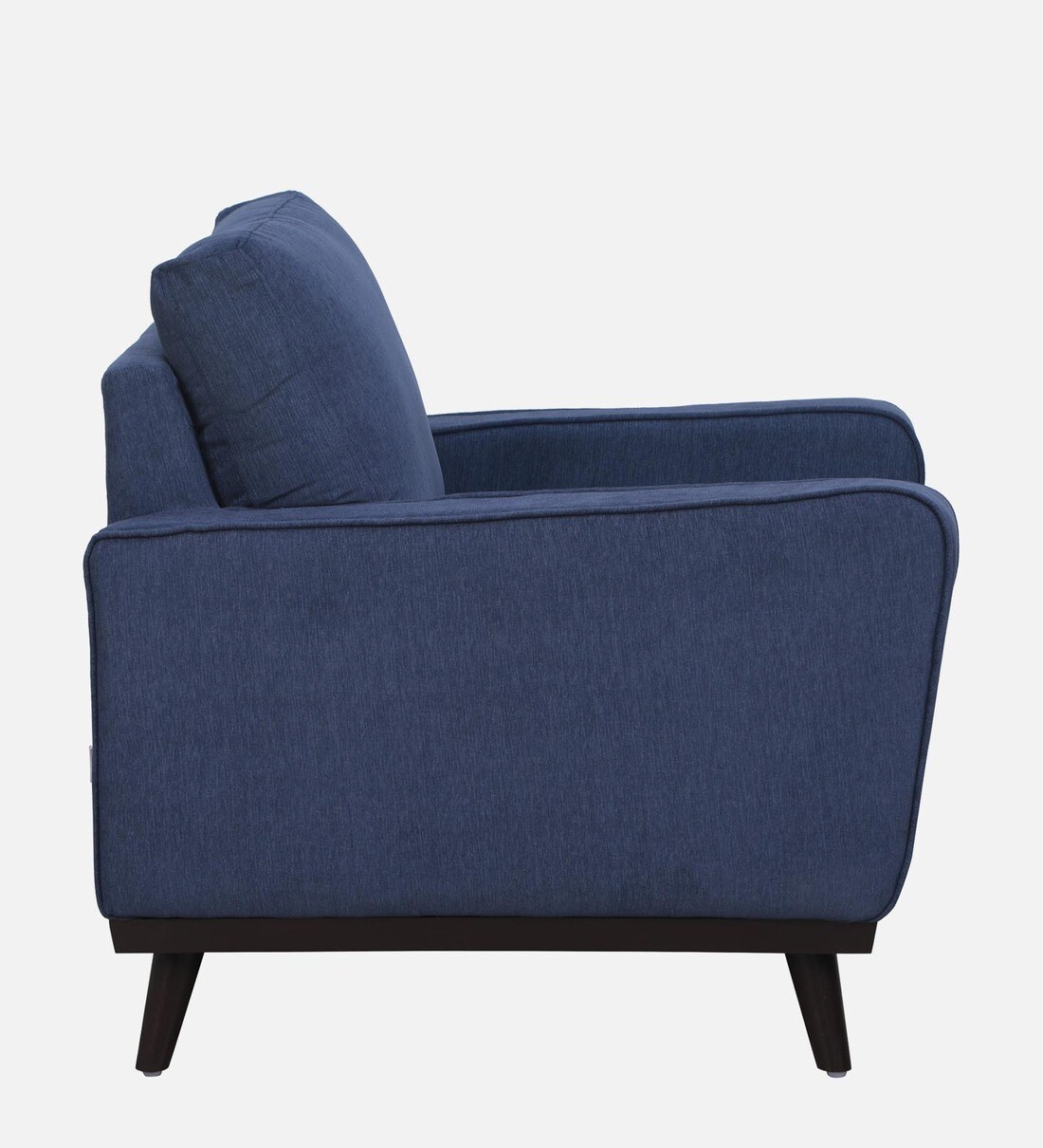 Buy Tilburg Fabric 1 Seater Sofa In Navy Blue Colour By Woodsworth ...