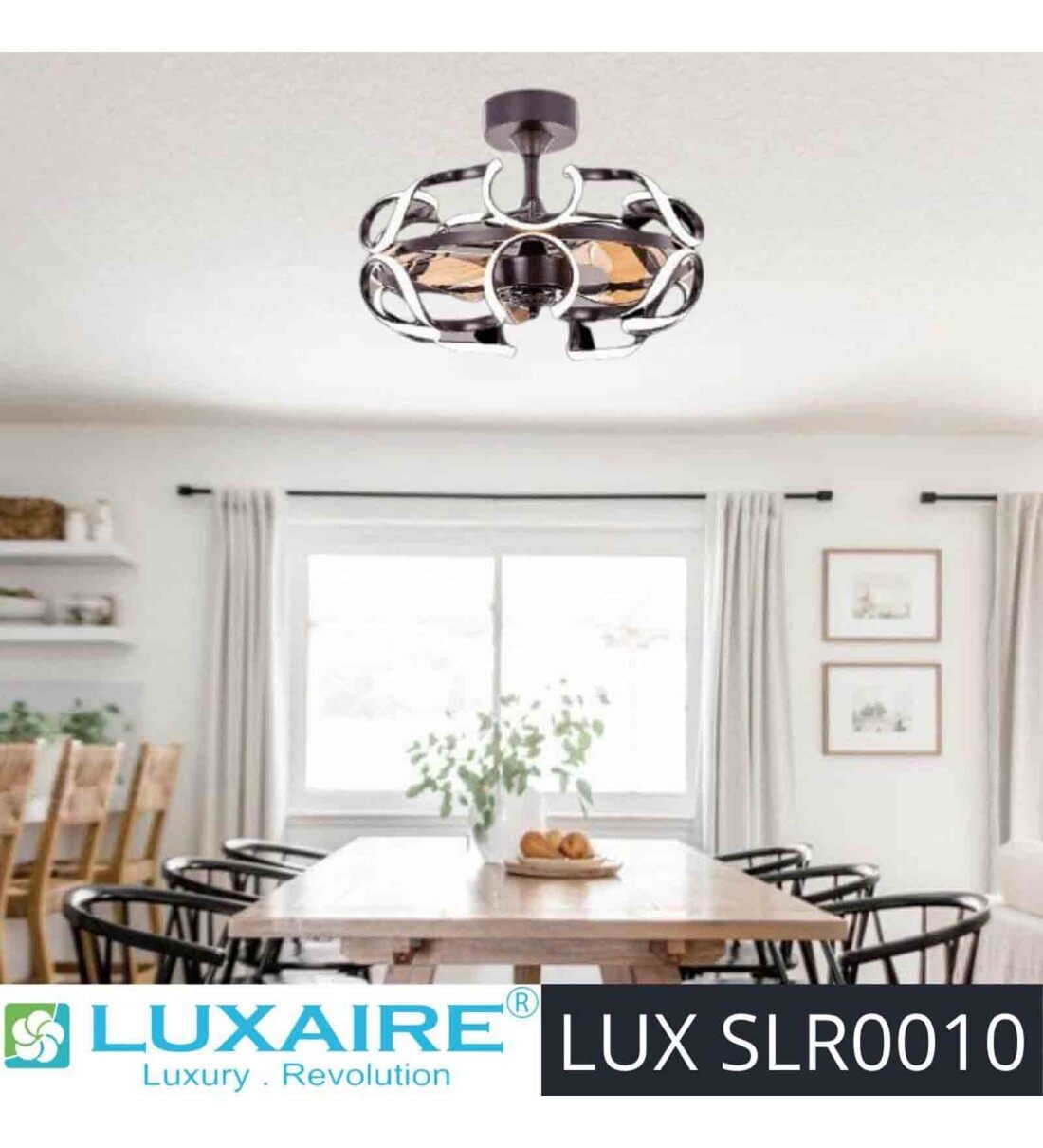 Buy LUXAIRE LUX SLR0010 Gold Chandelier Fan with Remote Online ...