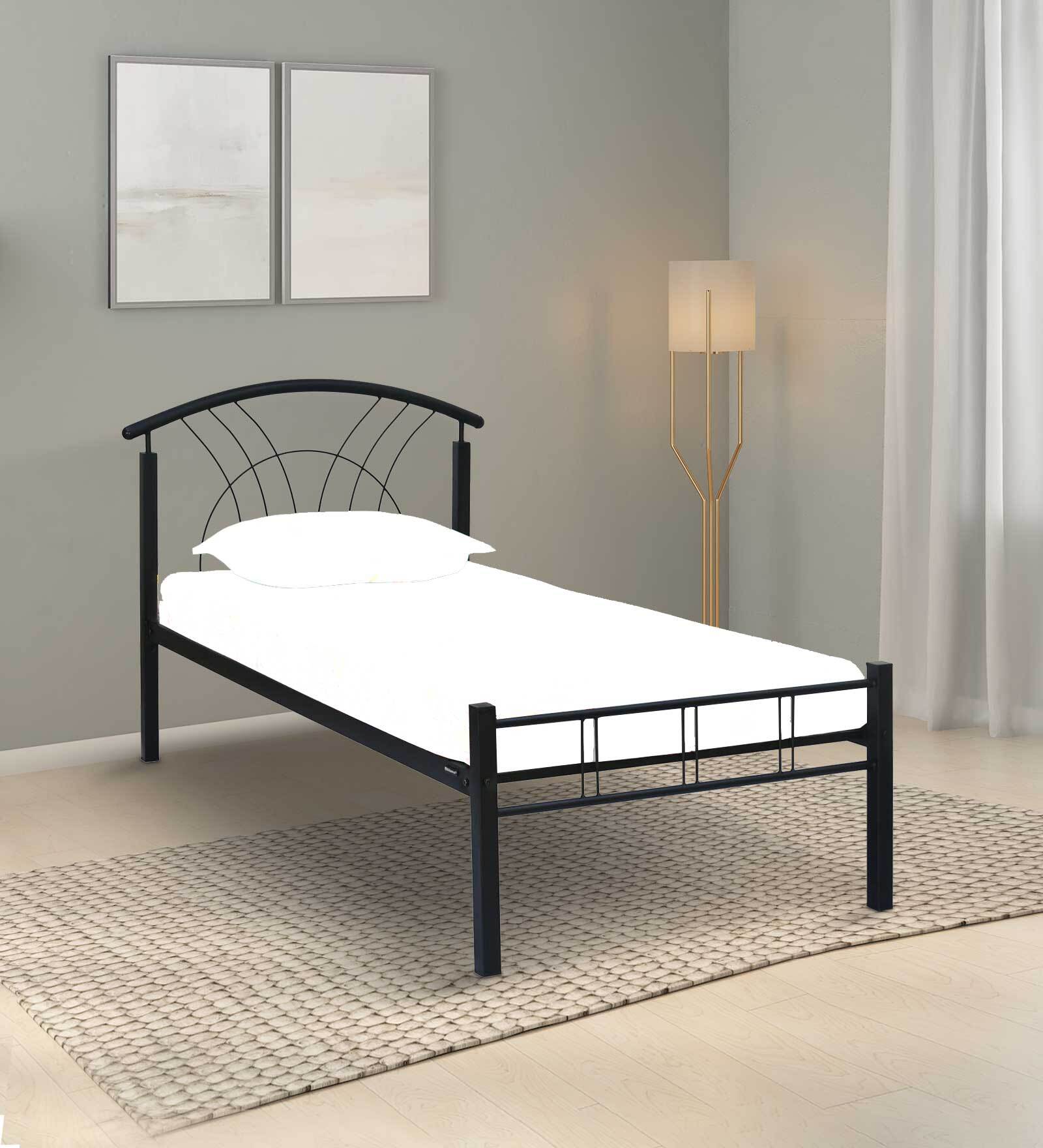 Buy Lucas Metal Single Bed in Black Finish at 5% OFF by Nilkamal ...