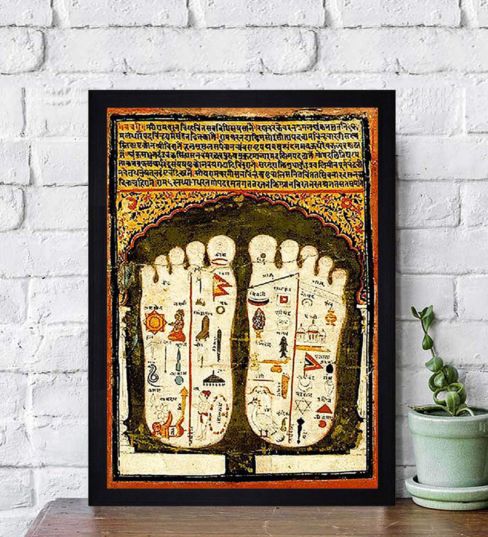 Buy Lucky Business Mantra Texture Paper Framed Art Print by Cheque ...