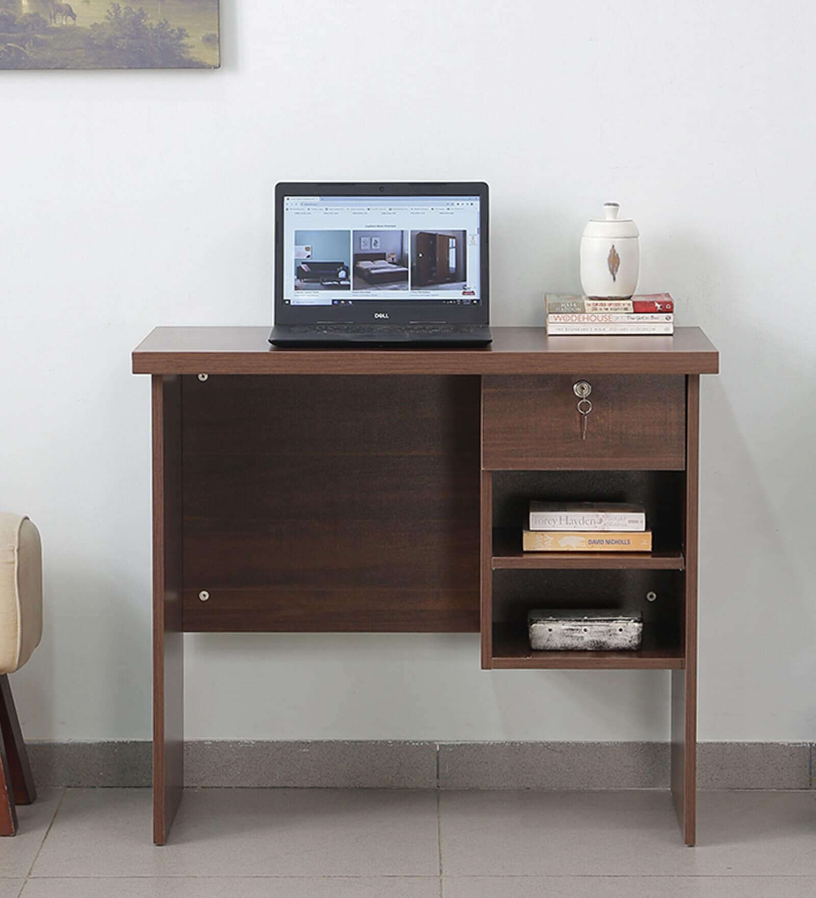 Buy Lucy Writing Table In Engoak Finish at 46% OFF by Athena Crafts ...