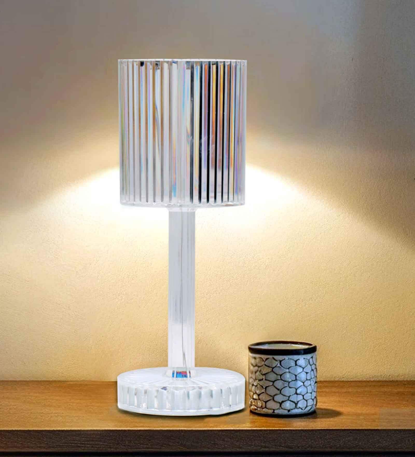 Buy Lumia Cylindrical Crystal Table Lamp with 16 Colors | Remote ...