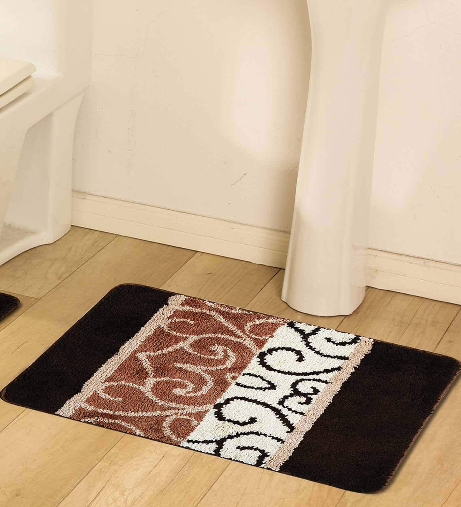 Buy Beige Lux Cotto Traditional 50 X 70 cm Bath Mat (Pack of 2) by ...