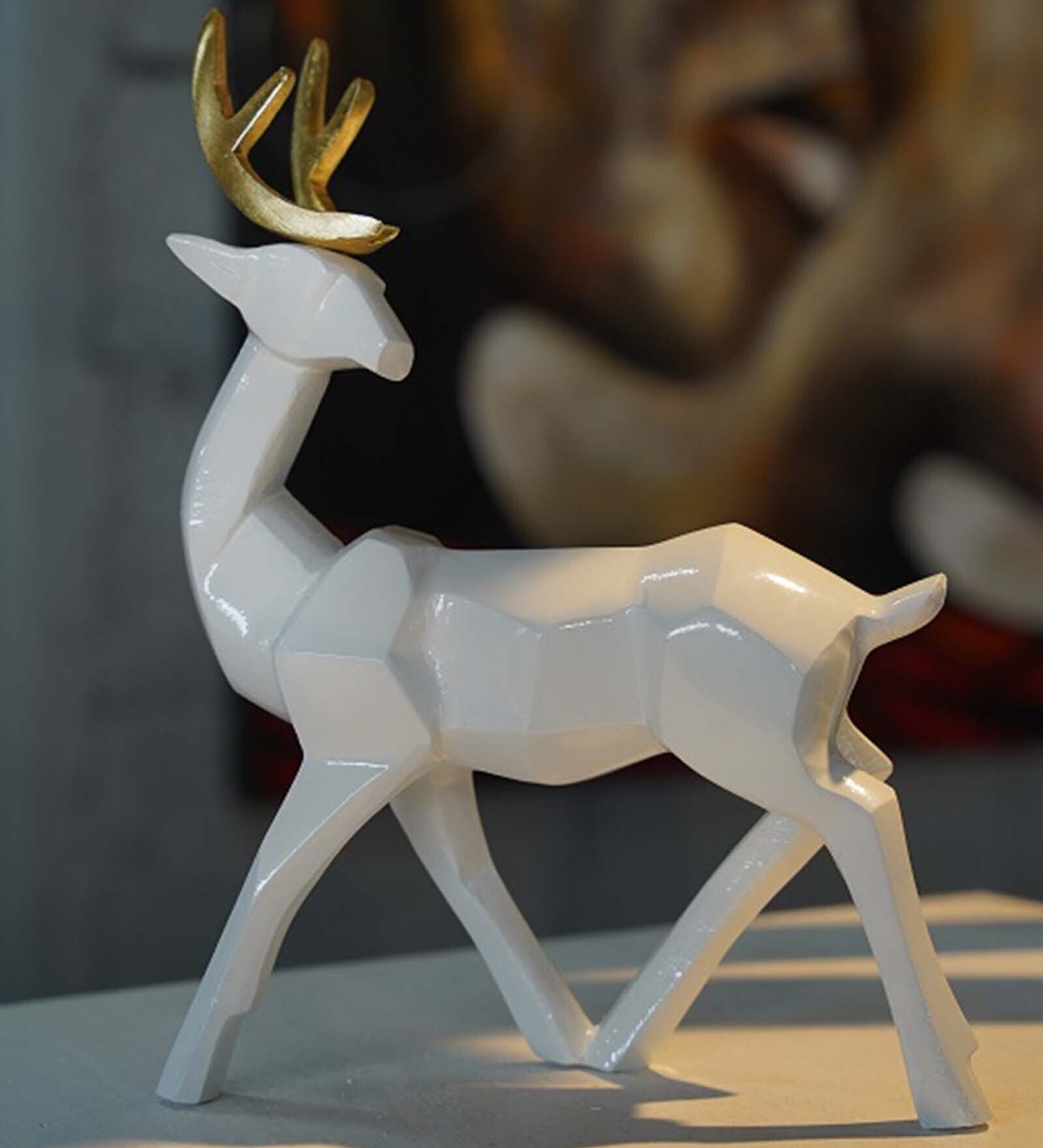 Buy Luxe Golden Antler Metal Animal Sculpture at 40% OFF by Folkstorys ...
