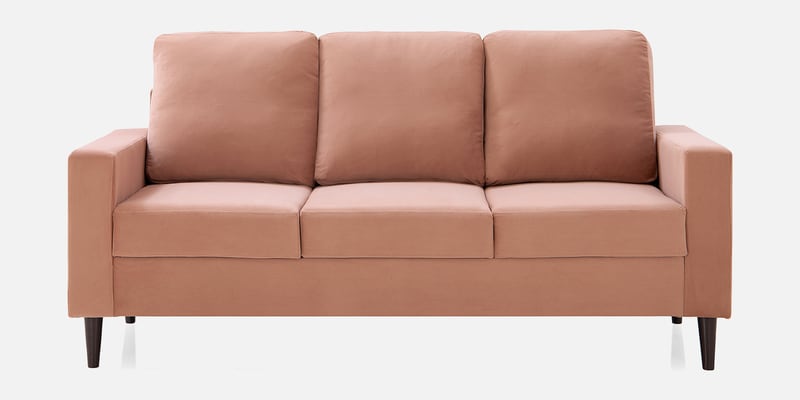 Buy Lucas Fabric 3 Seater Sofa in Apricot Peach Colour Online - Lawson ...