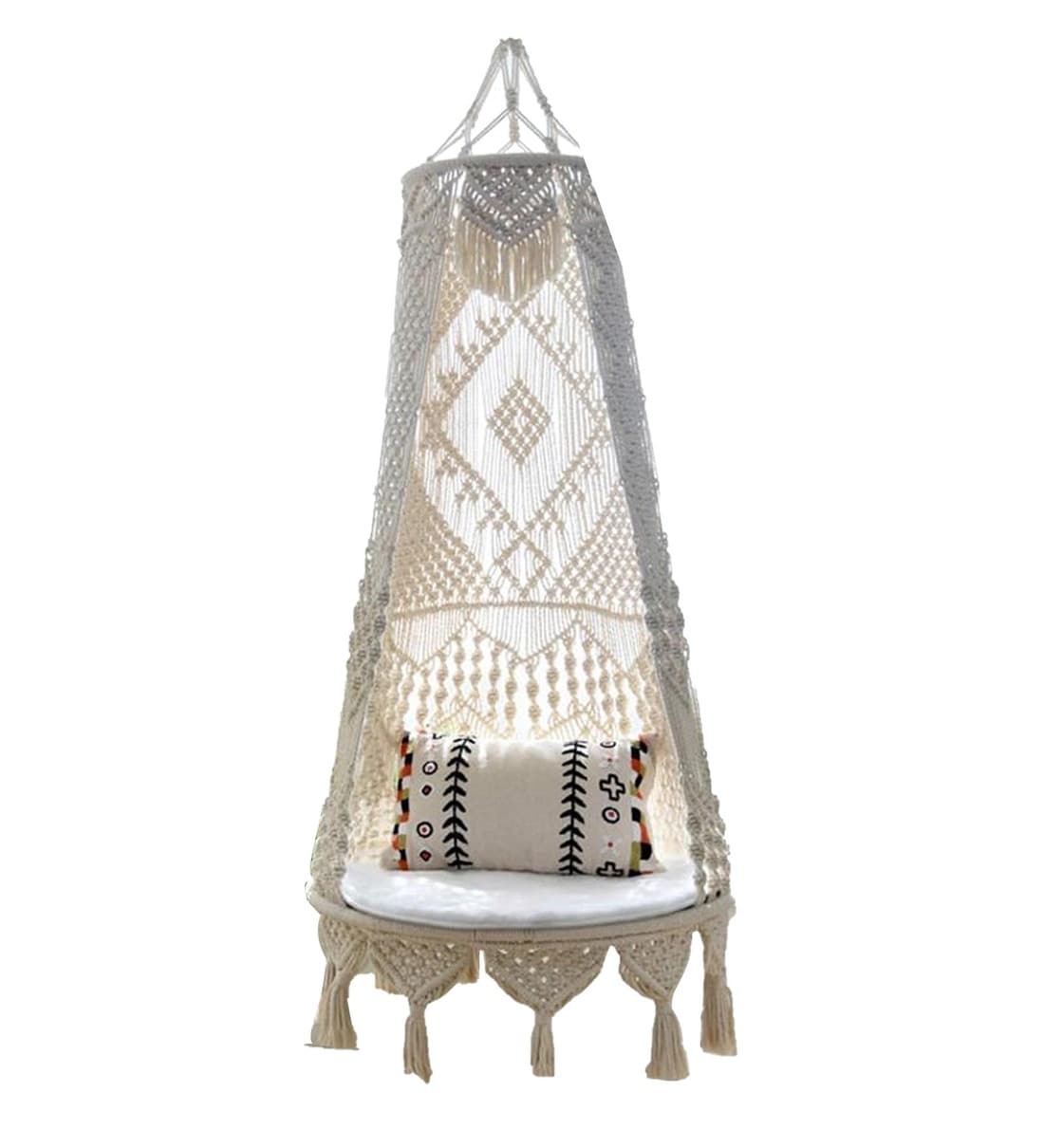 Buy Fabric Swing in off White Colour by Kaahira Online - Swings ...