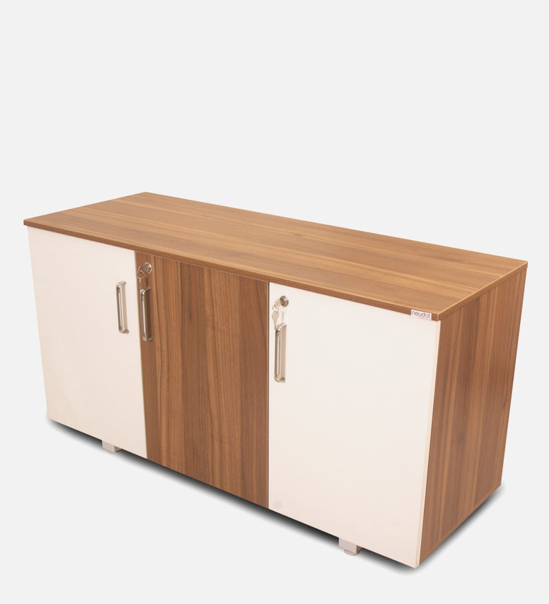 Buy Macro Office Table in Leon Teak Finish by Neudot Online - Executive ...