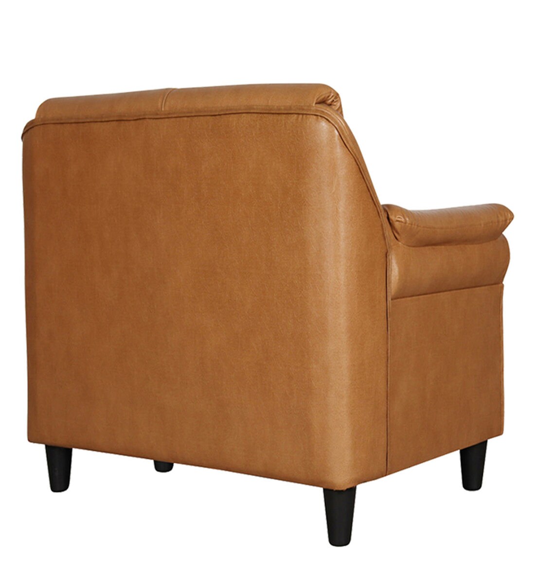 Buy Madison Leatherette 1 Seater Sofa in Brown Colour by Trevi ...