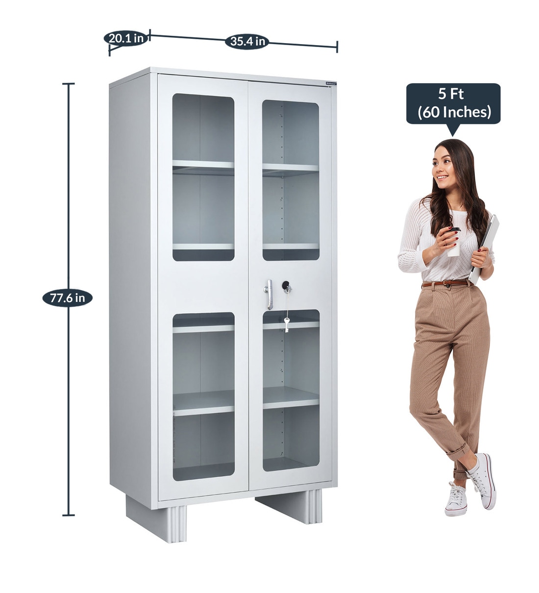 Buy Magna File Cabinet Grey Color by Nilkamal Online - File Cabinets ...