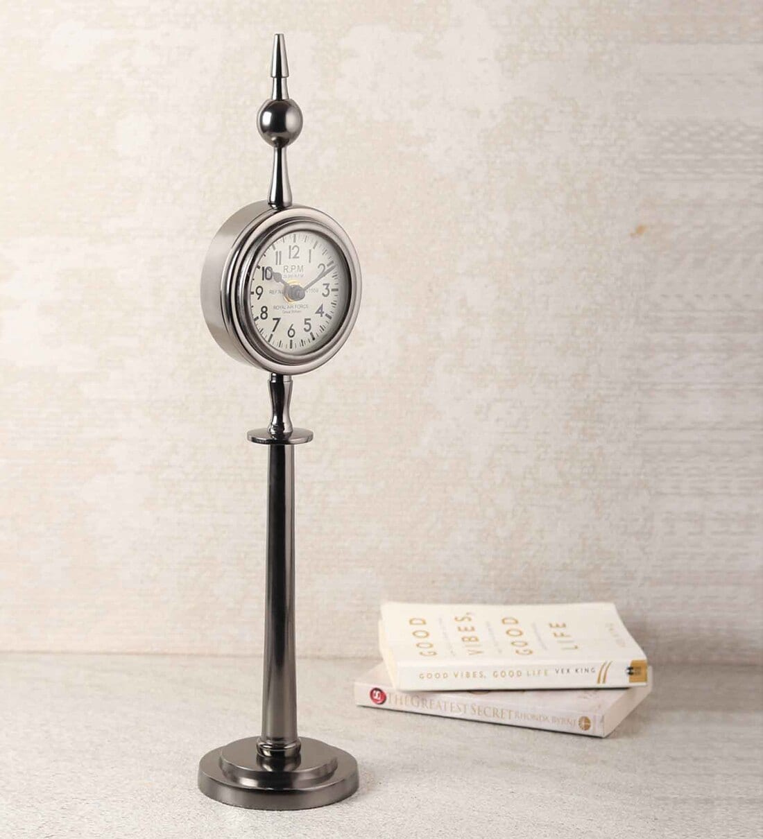 Buy Majestic Spire Black Aluminium Table Clock at 32% OFF by Decor de ...