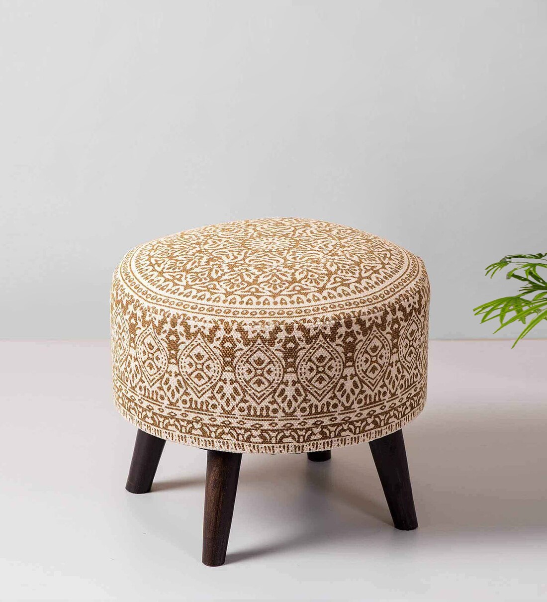Buy Mandala Fabric Seating Stools in Yellow Color at 64% OFF by ...
