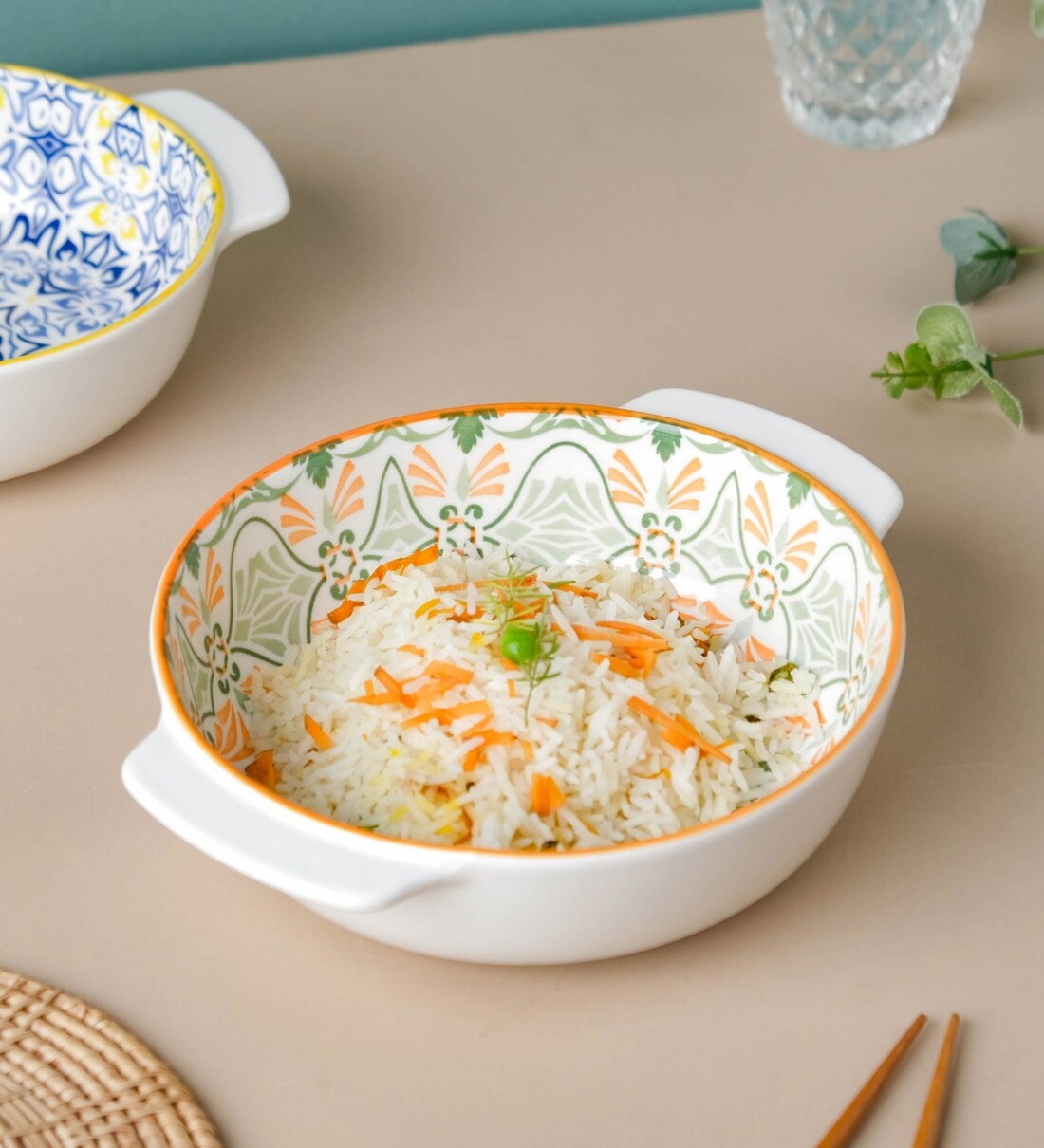 Buy Mandala Floral Green Ceramic Bake & Serve Dish at 63% OFF by ...