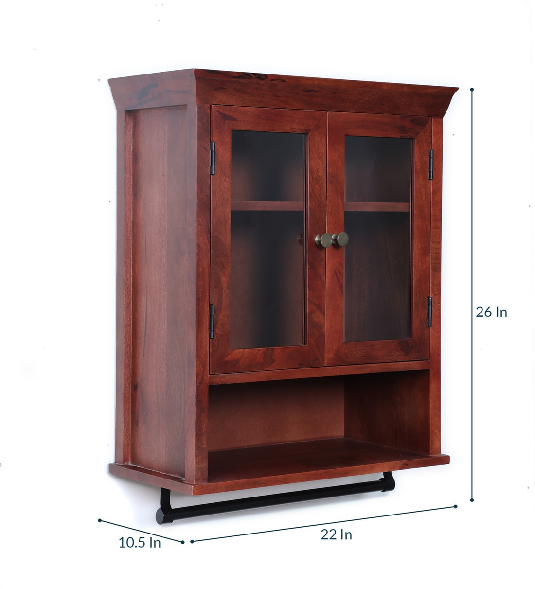 Buy Mango Wood Brown 3 Compartment Bathroom Cabinetby Crayton Online ...