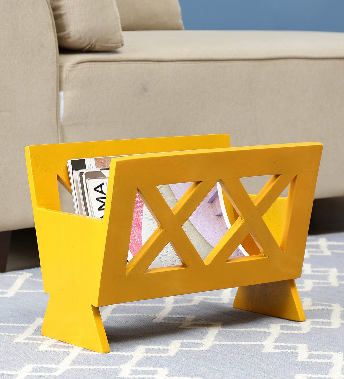 Buy Mango Wood Magazine Holder by Wooden Mood at 17% OFF by WoodenMood ...
