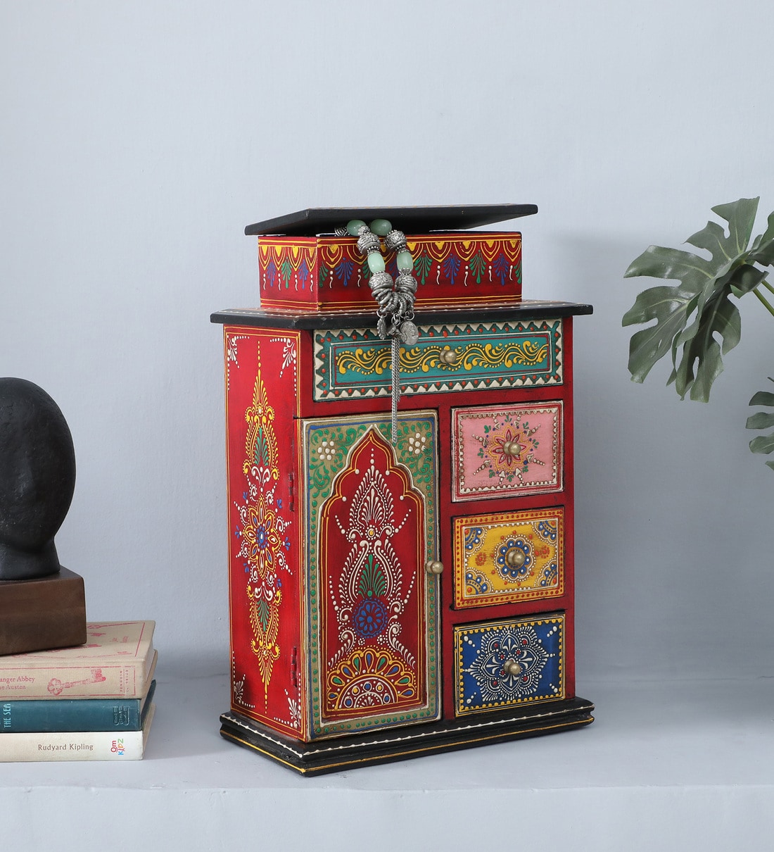 Buy Mango Wood Multicolour Wooden Drawer Chest at 33% OFF by B K ...