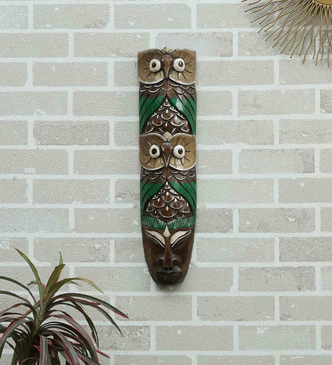 Buy Mango Wood Wall Mask By Nandani Wood Online - Wall Masks - Wall ...