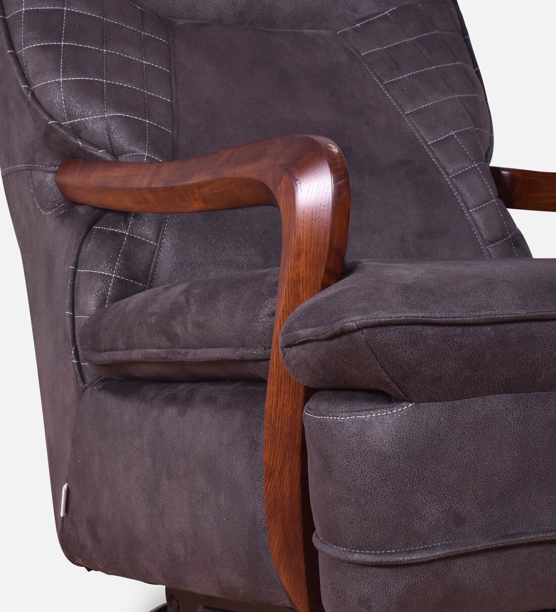 Buy Manila Fabric Rocking Chair in Grey Colour by CasaCraft Online ...