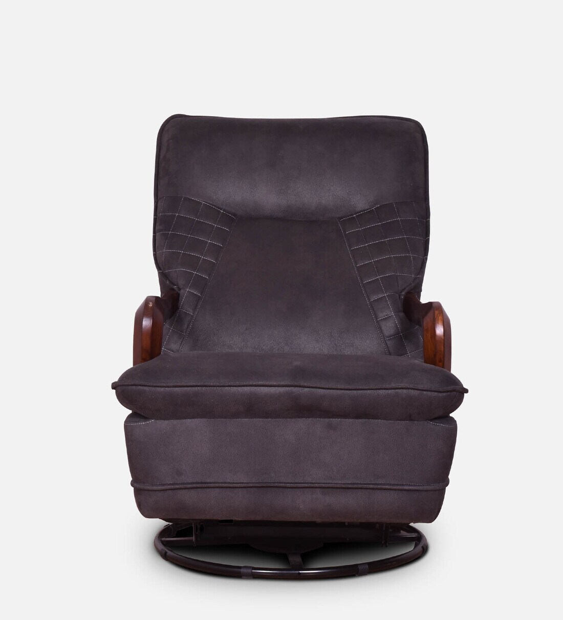 Buy Manila Fabric Rocking Chair in Grey Colour by CasaCraft Online ...