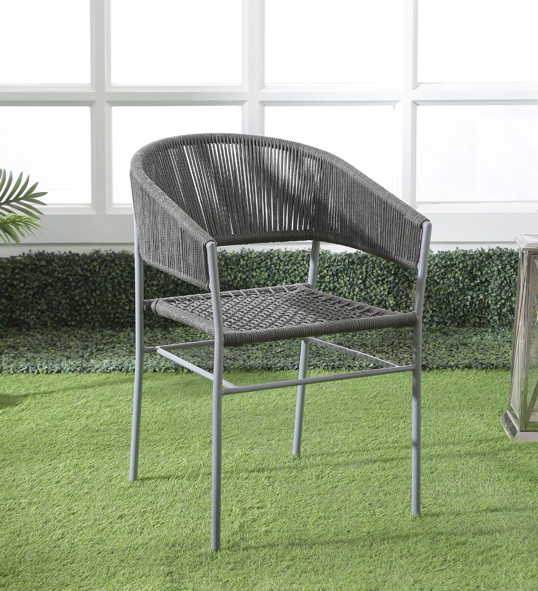 Buy Marco Steel & Braided Rope Outdoor Seating In Grey Finish at 7% OFF ...