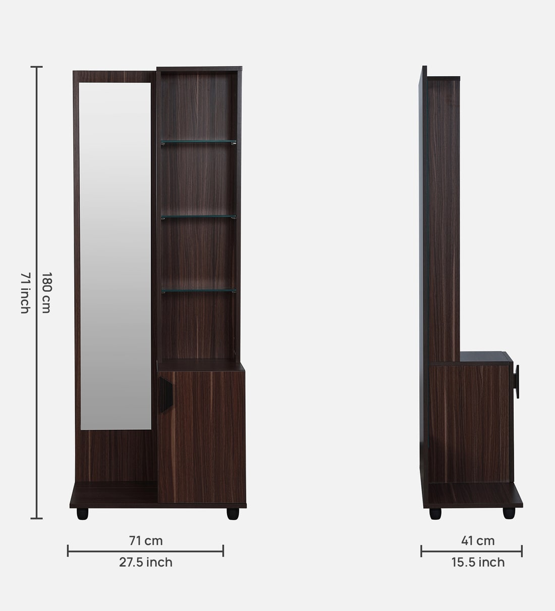 Buy Serpa Dressing Unit in Walnut Colour Online - Dressing Units ...