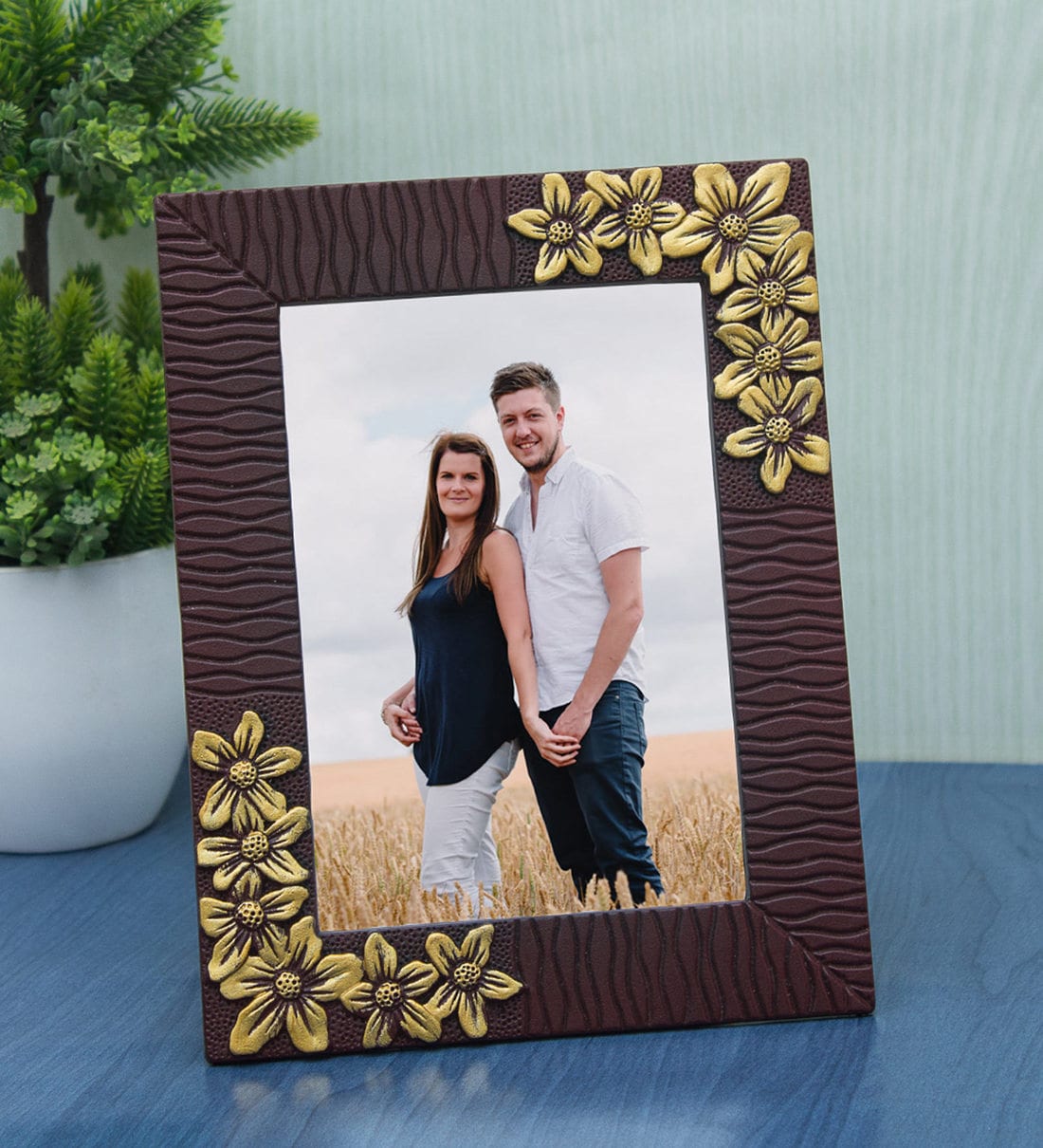 Buy Maron Hand Painted Single Photo Frame Online - Single Photo frames ...