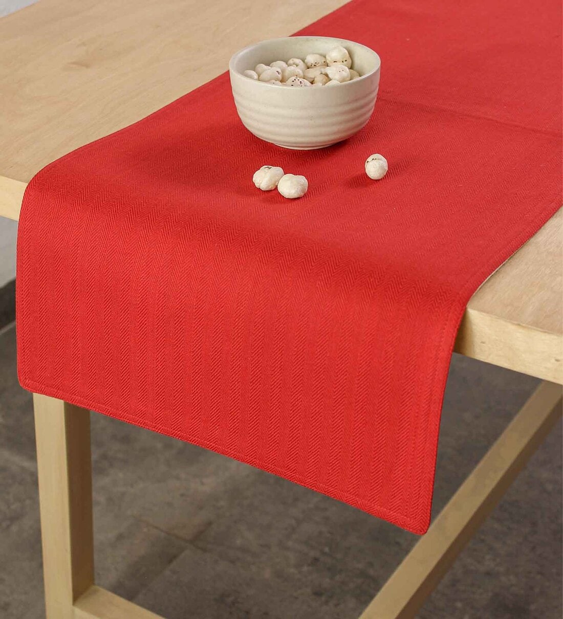 Buy Maroon 100% Cotton 1 Table Runner by House This at 2% OFF by House ...