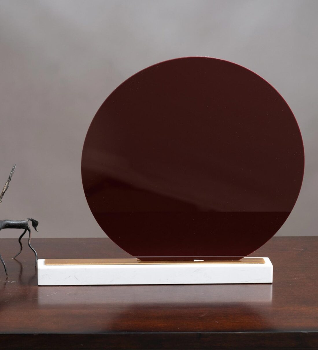 Buy Maroon Acrylic Table Showpiece at 40% OFF by La Muse | Pepperfry