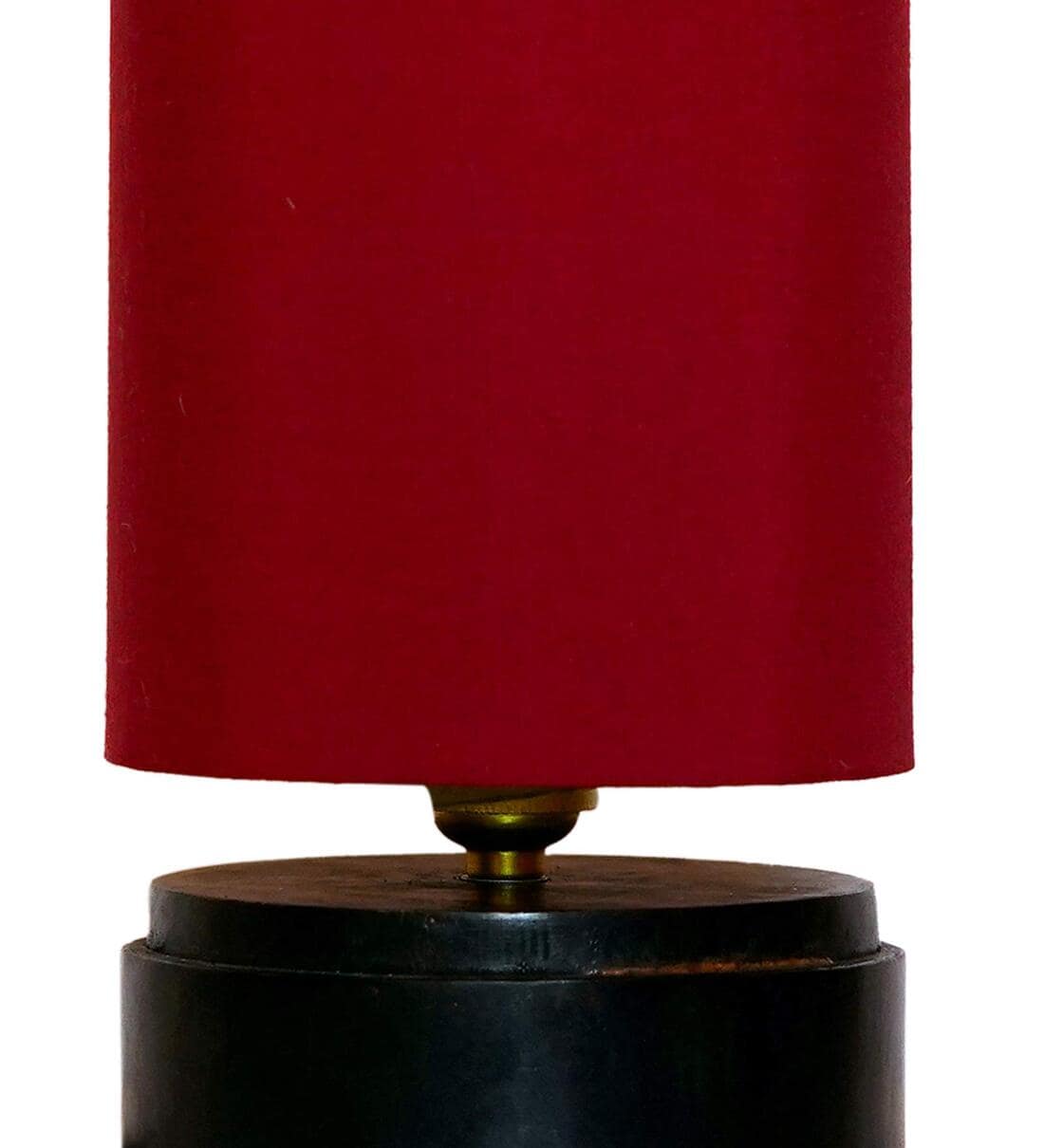 Buy Maroon Shade Table Lamp With Wood Base By BrightDaisy Online - Wood ...