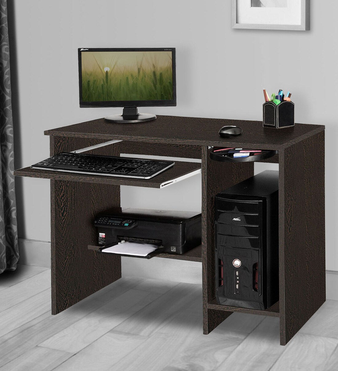 Buy Marvel Computer Table In Wenge Finish At 100 OFF By Delite Kom 