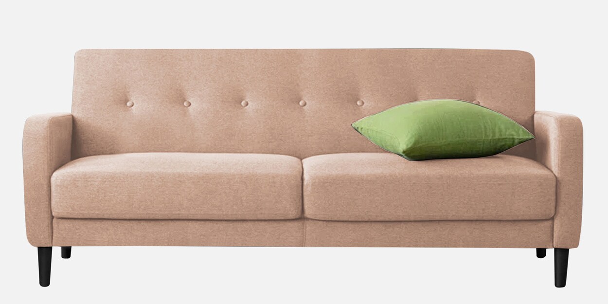 Buy Marq Fabric 3 Seater Sofa in Cosmic Beige Colour by Febonic Online ...