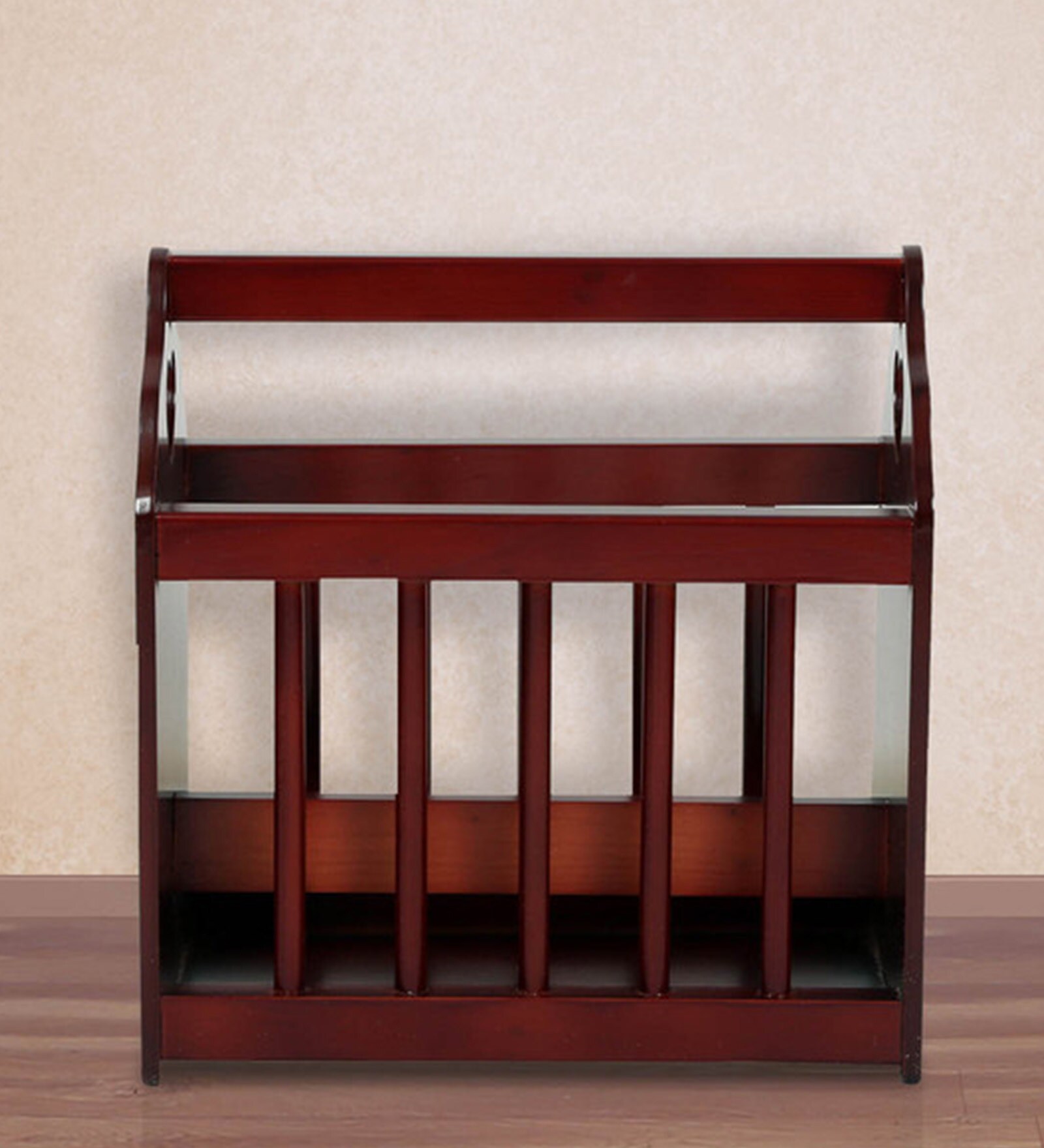 Buy Solid Wood Magazine Holder in Brown Colour by ClasiCraft at 16% OFF ...