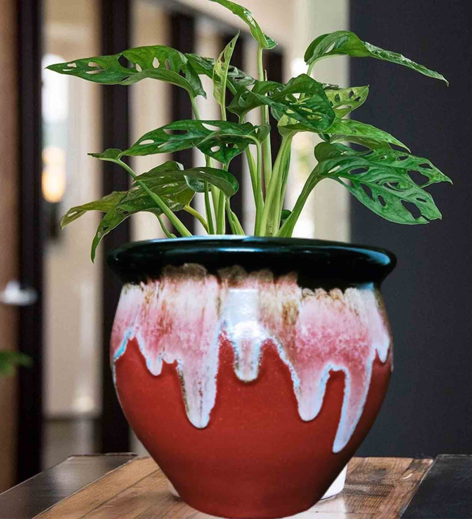 Buy Brown Ceramic Matka Shape Desk Pot by Niyara at 53% OFF by Niyara ...