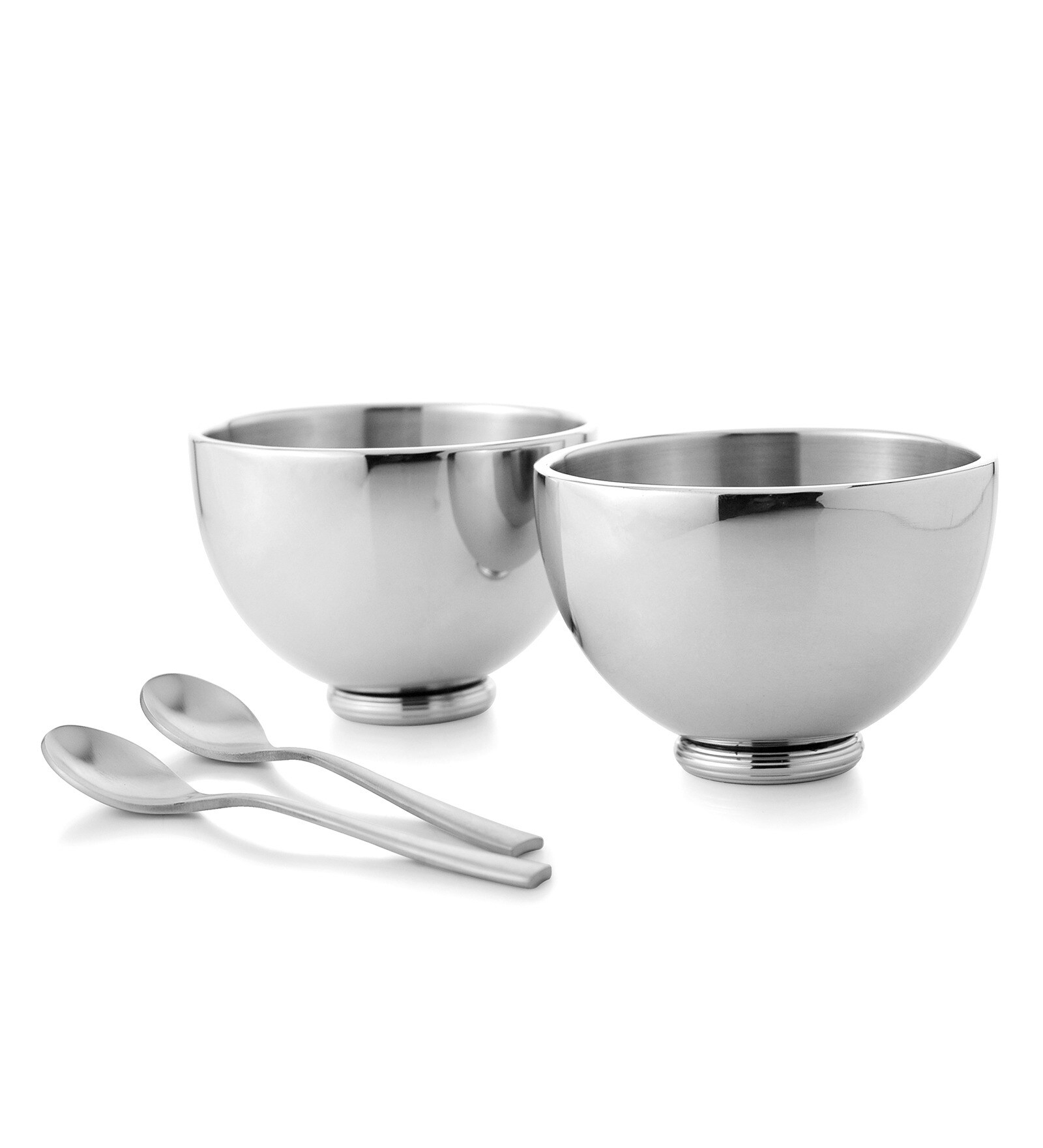 Buy Magppie Indulgence Silver Stainless Steel 12-piece Bowl and Spoon ...