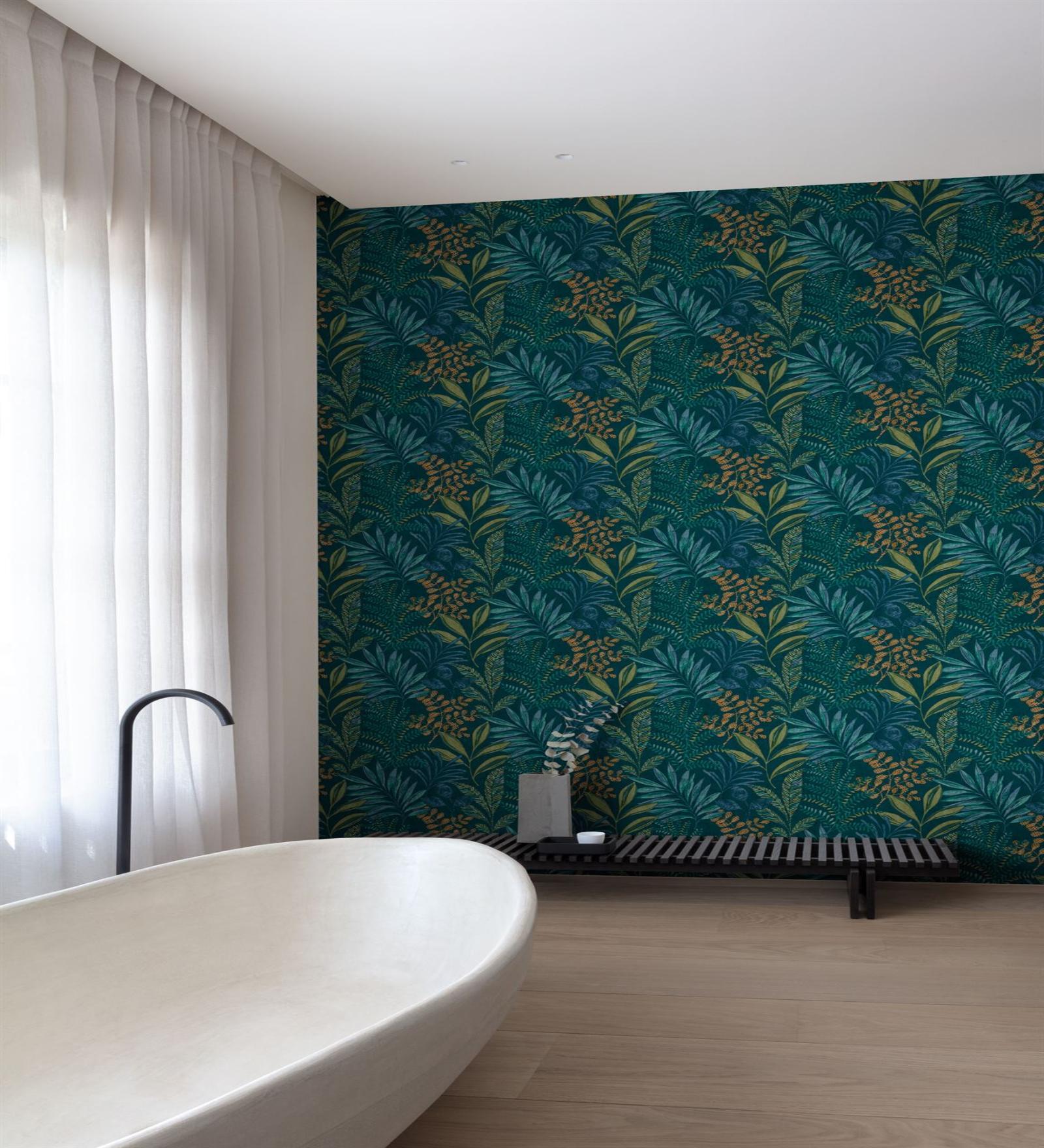 Buy Maison Blue PVC High Wash Resistant Wallpaper Roll at 31% OFF by ...