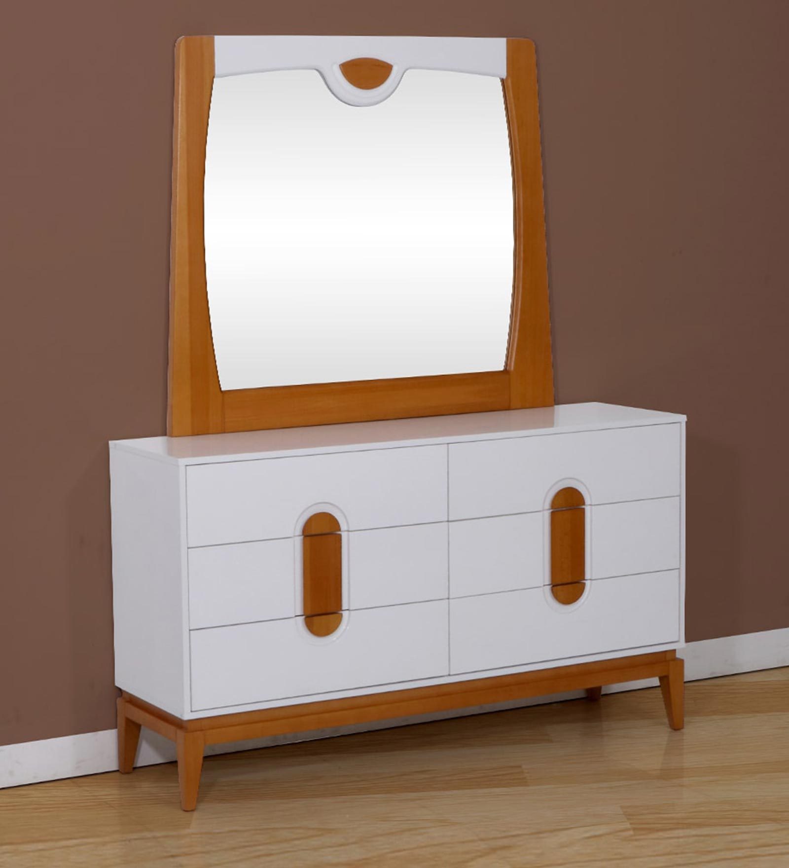 Buy Malta Dressing Table in White & Brown Finish at 80% OFF by Evok ...
