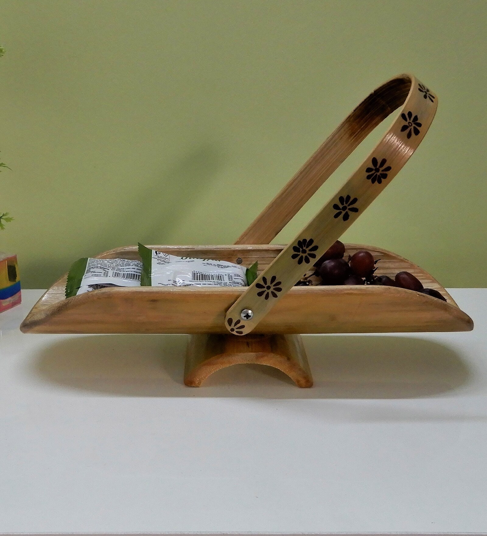 Buy Mandala Bamboo Serving Tray by Disoo Fashions Online - Serving ...