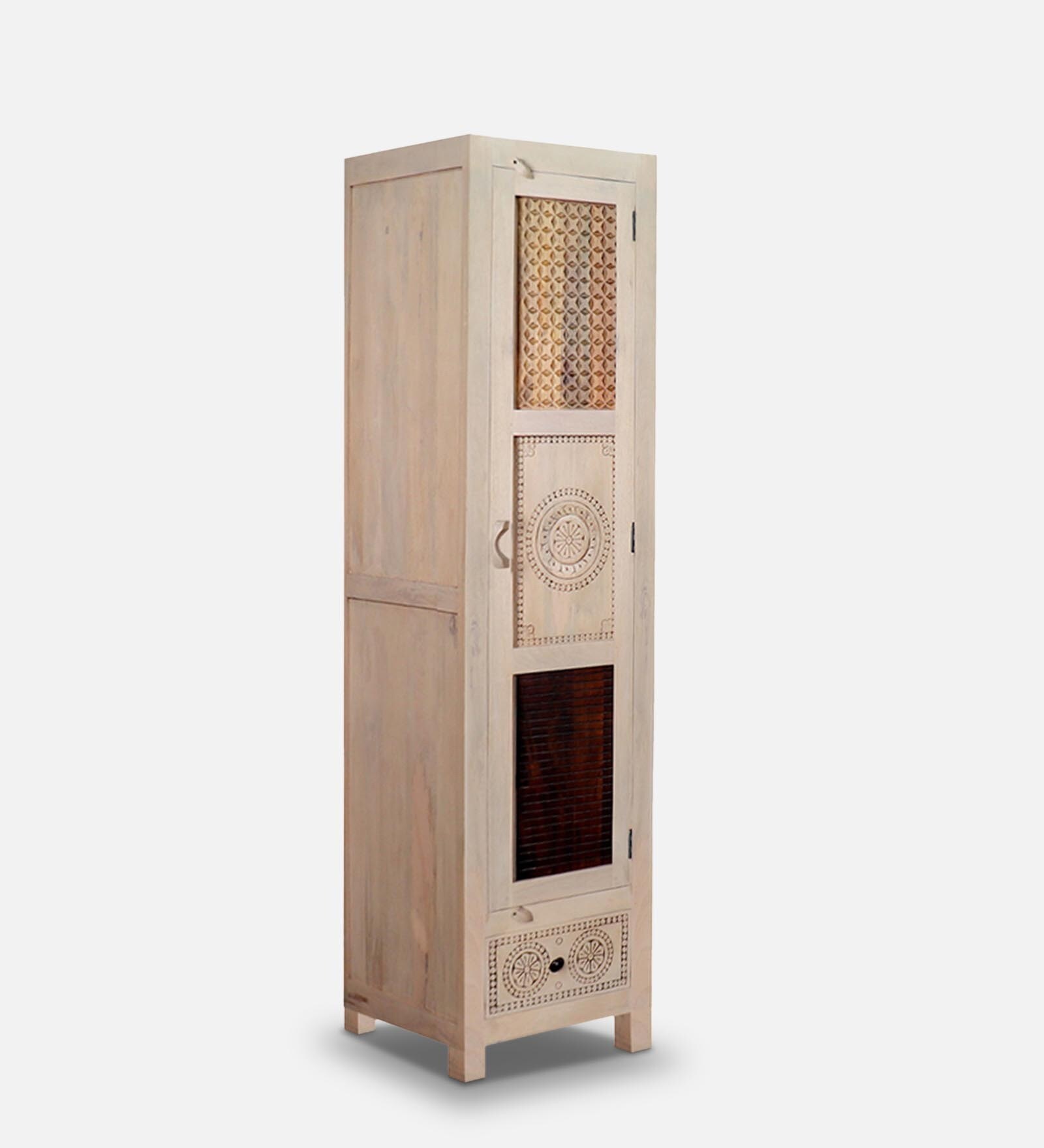 Buy Manella Single Door Wardrobe In Multicolour Finish at 100% OFF by ...