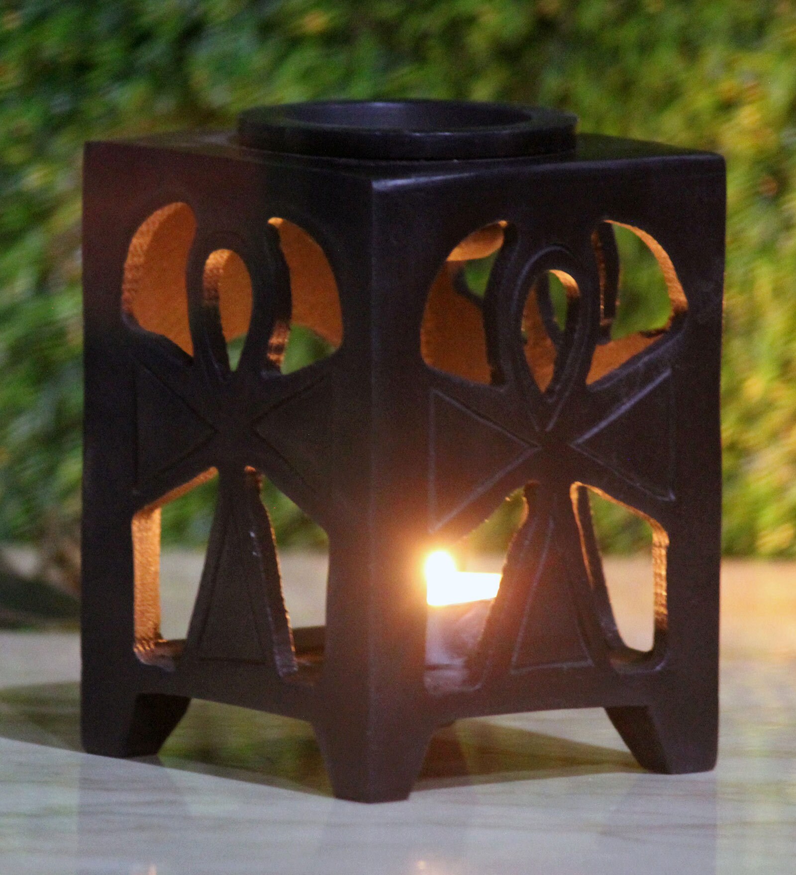 Buy Marble Aroma Oil Diffuser Aroma Burner 3.5 inch Square Diffuser ...